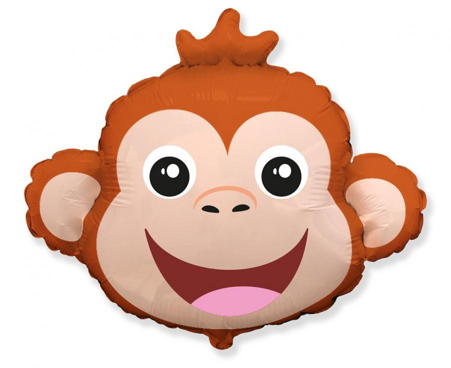 Balon foliowy 24" FX - Małpka (głowa) - Be Art